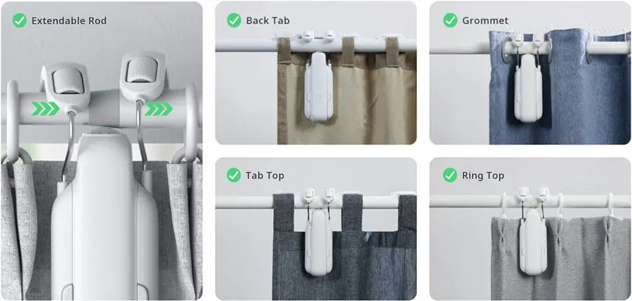 Pachet SwitchBot Hub 2 și 4x Curtain ROD 3, HomeKit - 1smart.ro